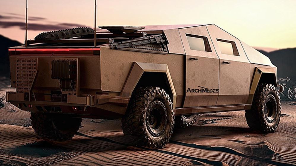 Quand le Tesla Cybertruck devient un blindé militaire - AVEM ...